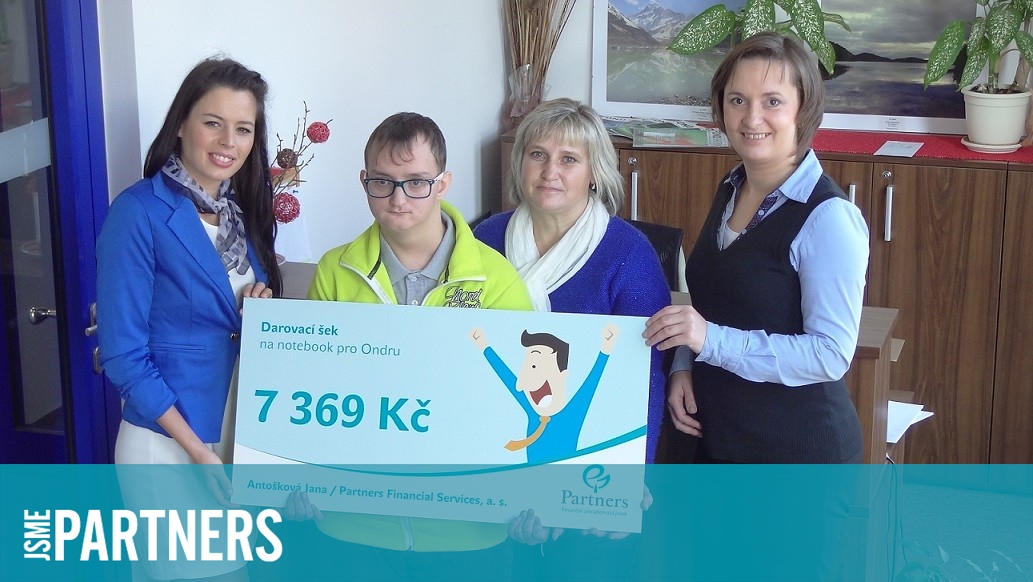 Ondra bude mít notebook. Díky charitě Partners | JsmePartners.cz